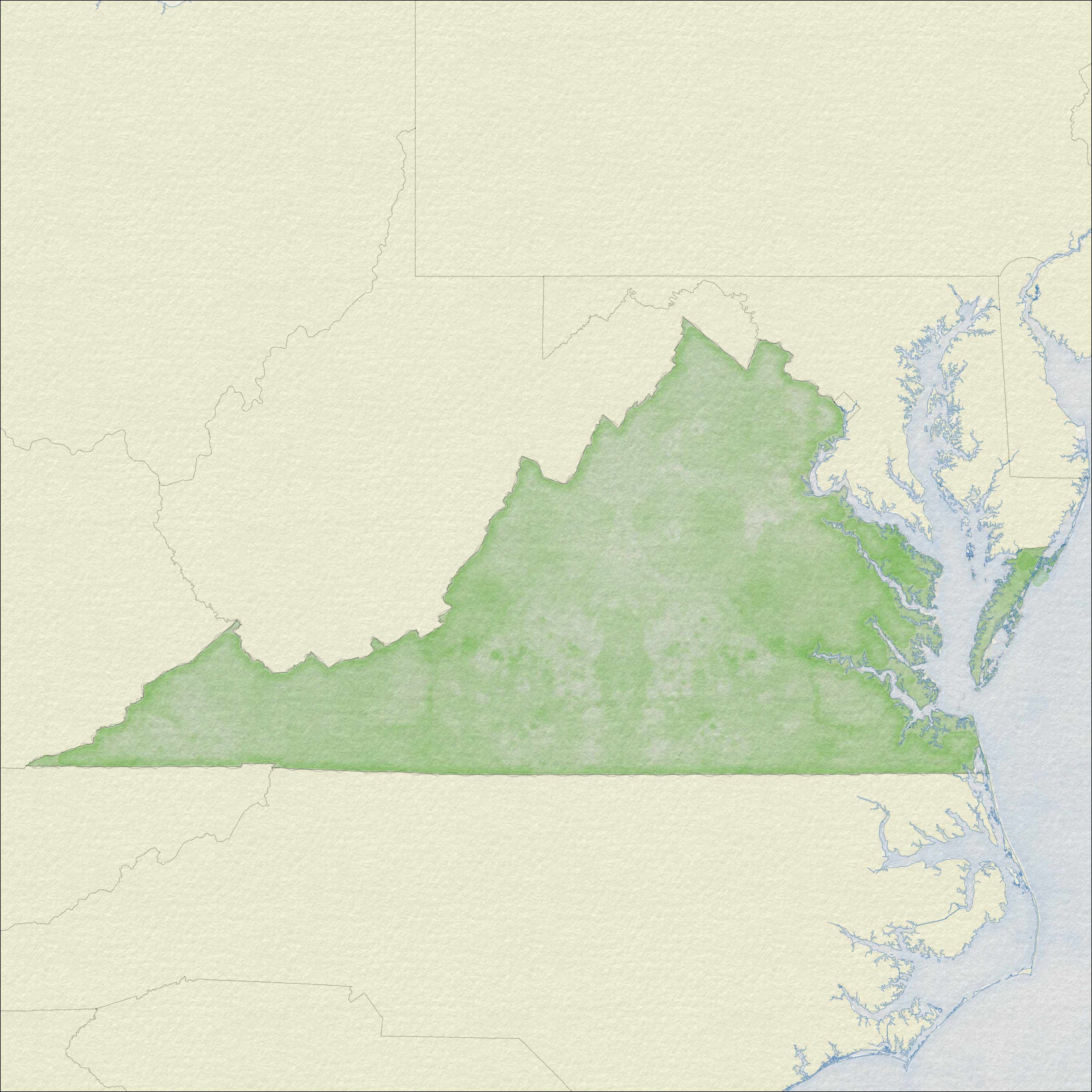 Virginia Map Bundle: Styles Include Simple, Detailed, Rich, Elegant ...