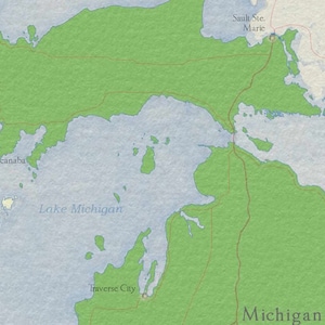 Michigan Map Bundle: Styles Include Simple, Detailed, Rich, Elegant ...
