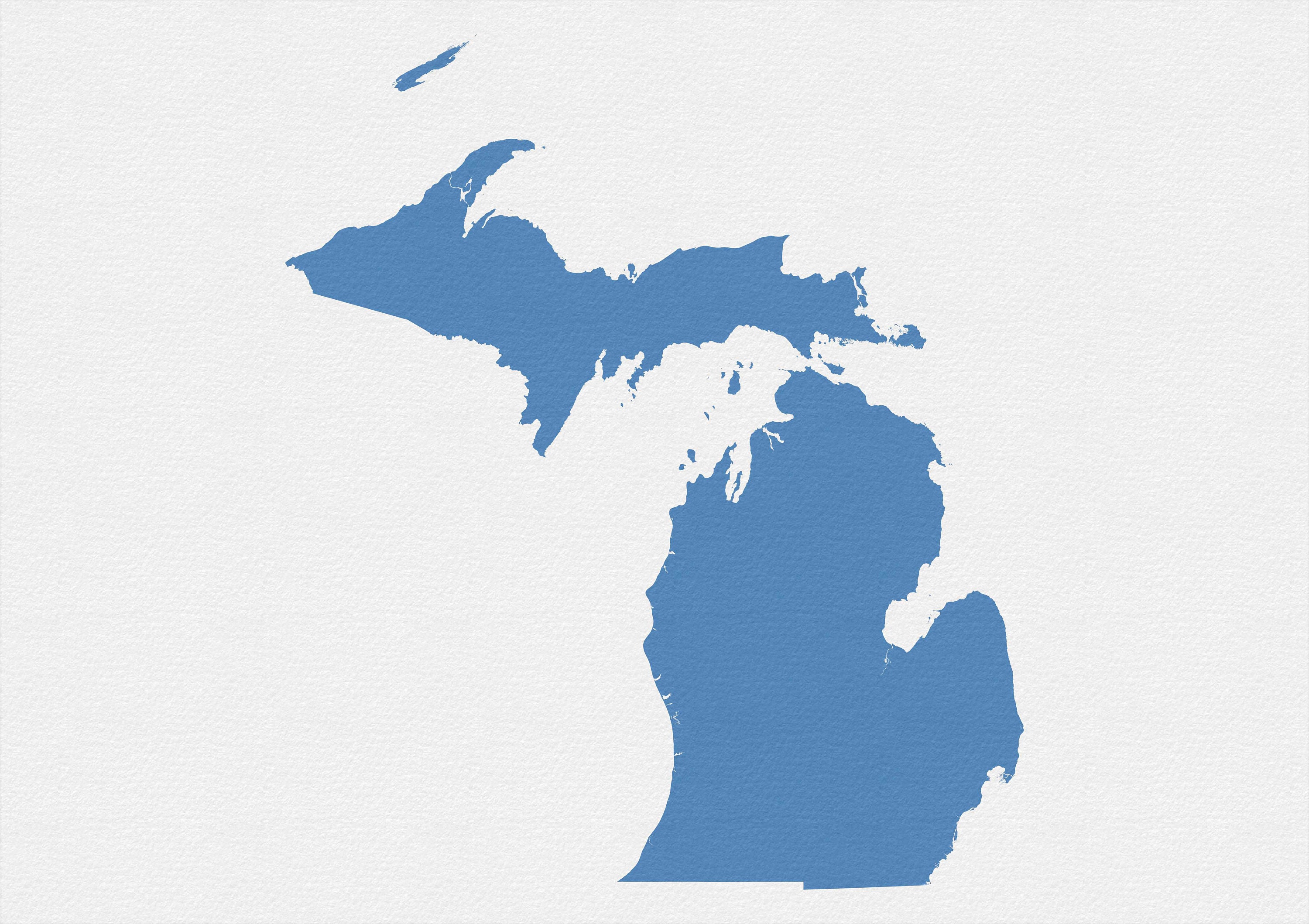 Michigan Map Bundle: Styles Include Simple, Detailed, Rich, Elegant ...