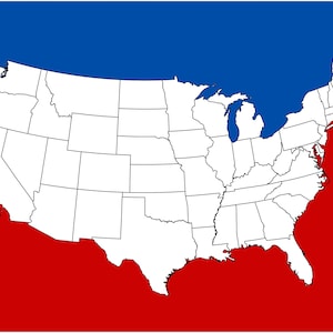 Printable Red White Blue USA States Variety Pack 27 Maps Some With ...