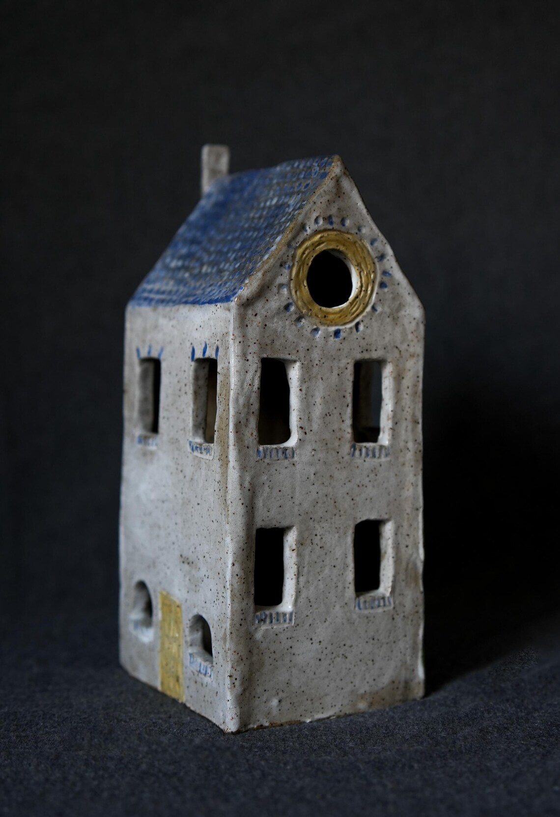 Folkart House, Handmade House,ceramic Sculpture,pottery House, Ceramic ...