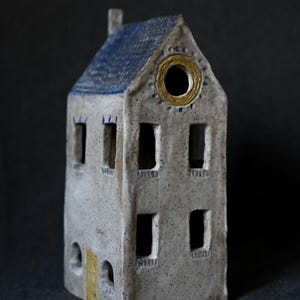 Folkart House, Handmade House,ceramic Sculpture,pottery House, Ceramic ...