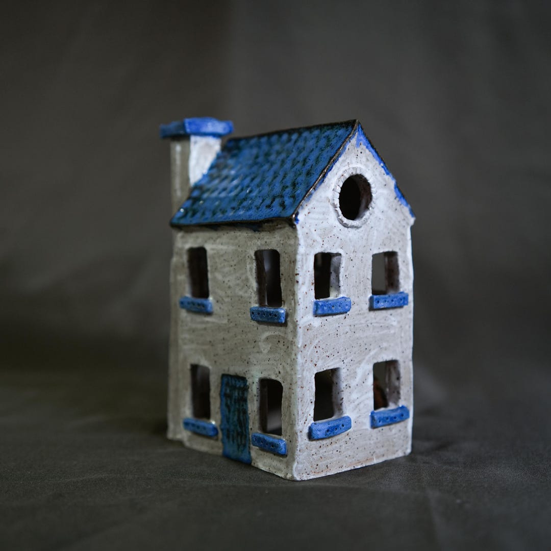 Ceramic House // Handmade Ceramic House // Stoneware House // Pottery ...