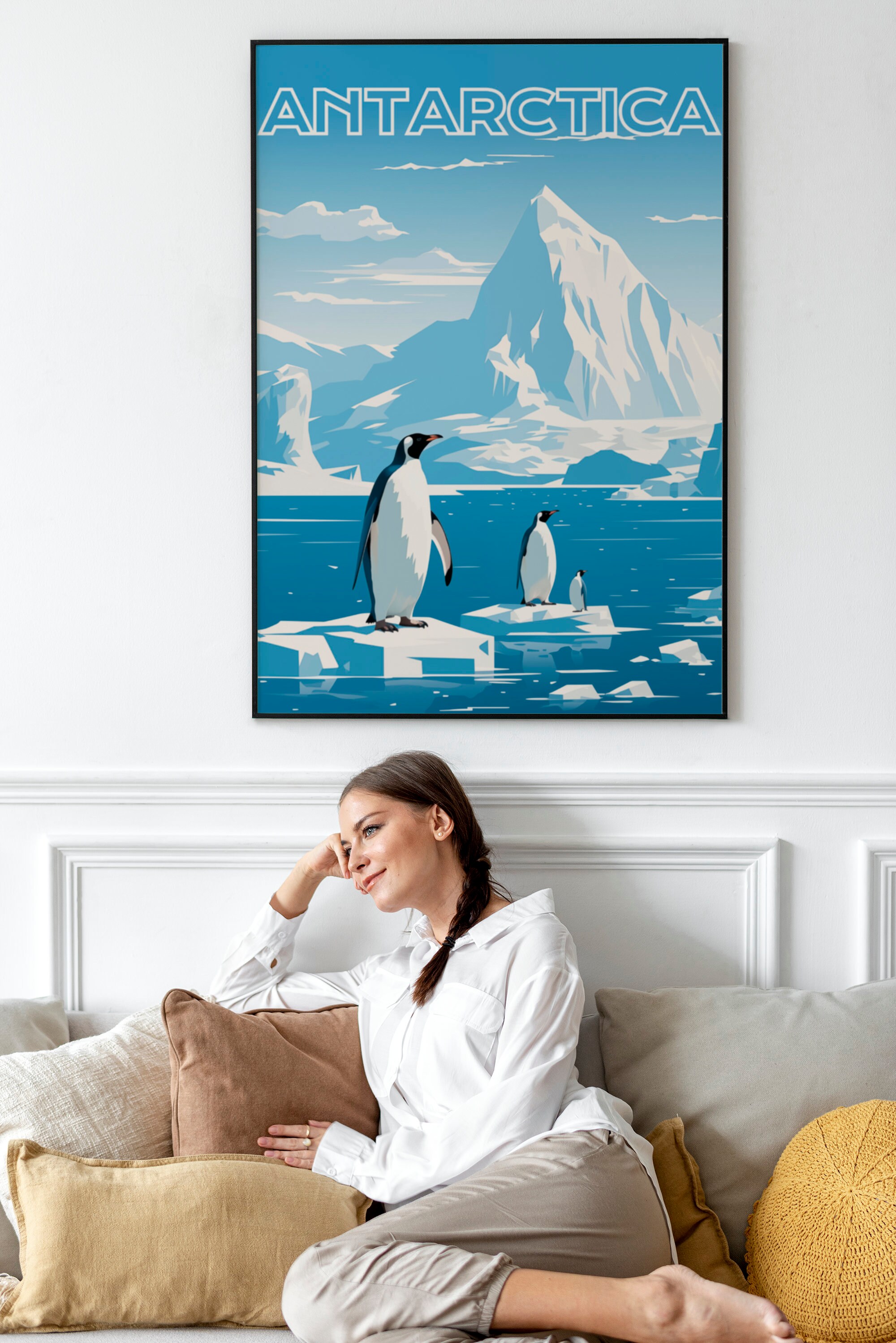 Antarctica Travel Poster Wall Art Print Antarctica Poster Printable ...