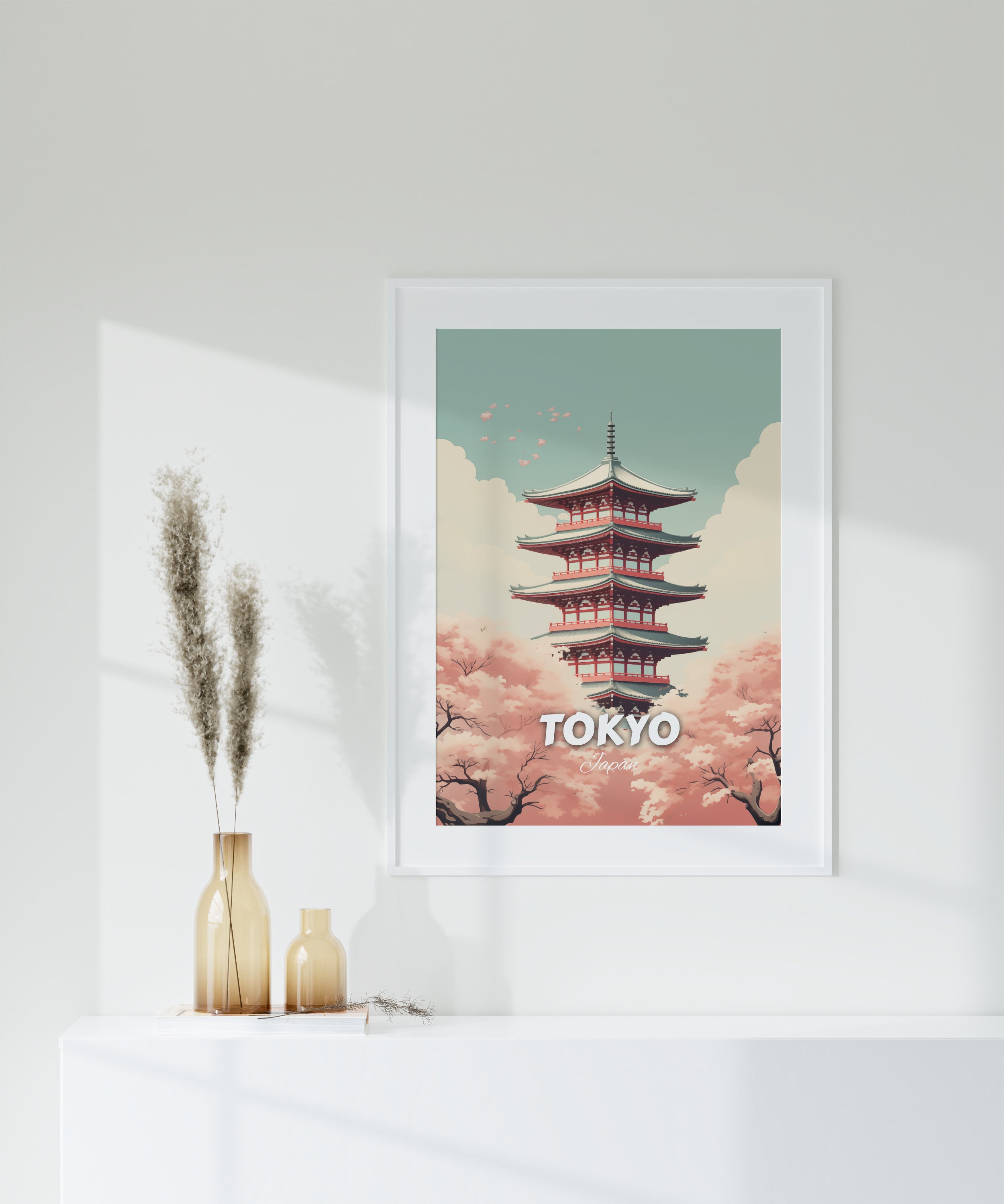 Tokyo Travel Poster Wall Art Print Tokyo Poster Printable Home Decor ...