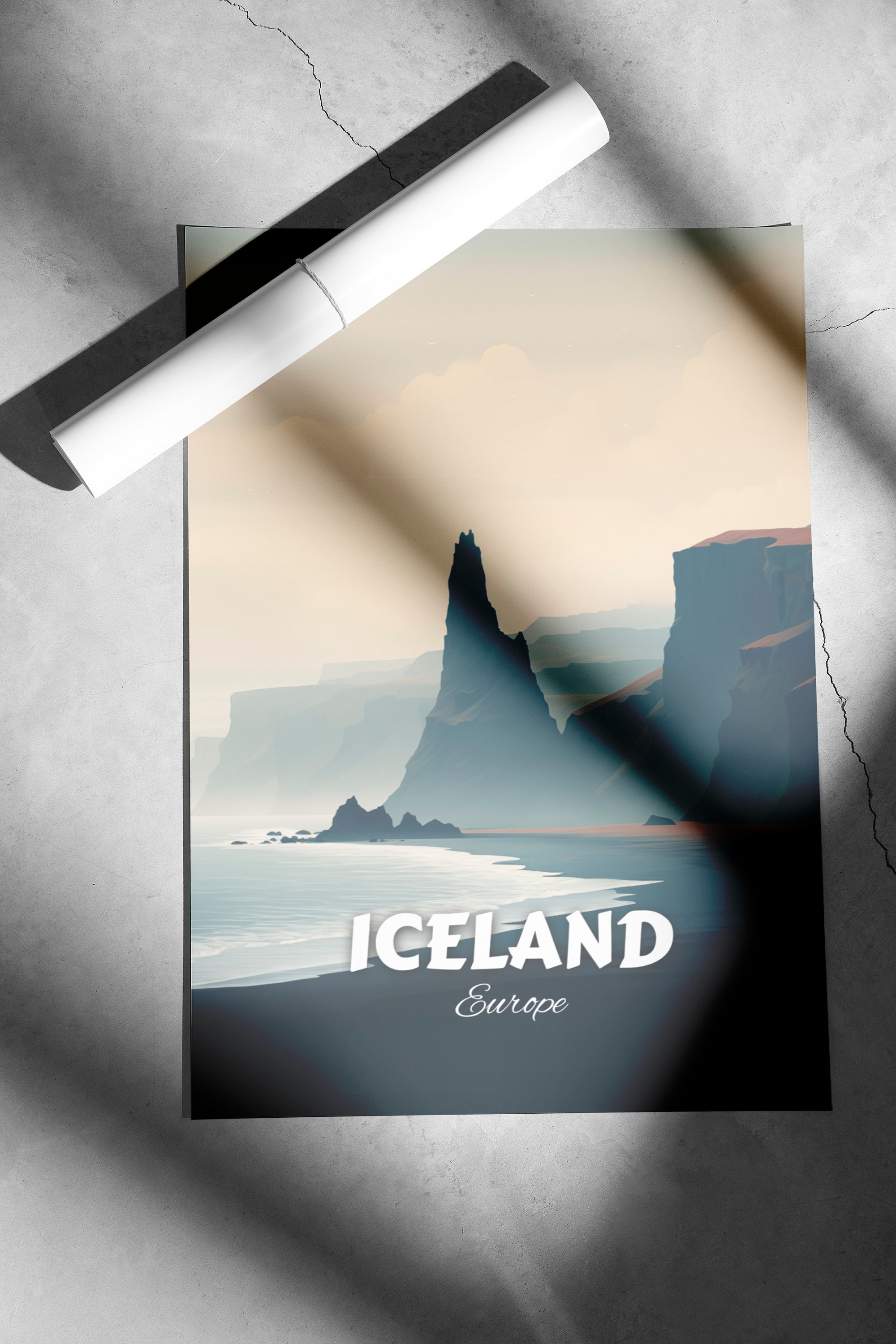 Iceland Travel Poster Wall Art Print Iceland Poster Printable Home ...