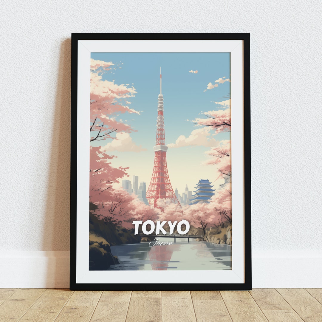 Tokyo Travel Poster Wall Art Print Tokyo Poster Printable Home Decor ...