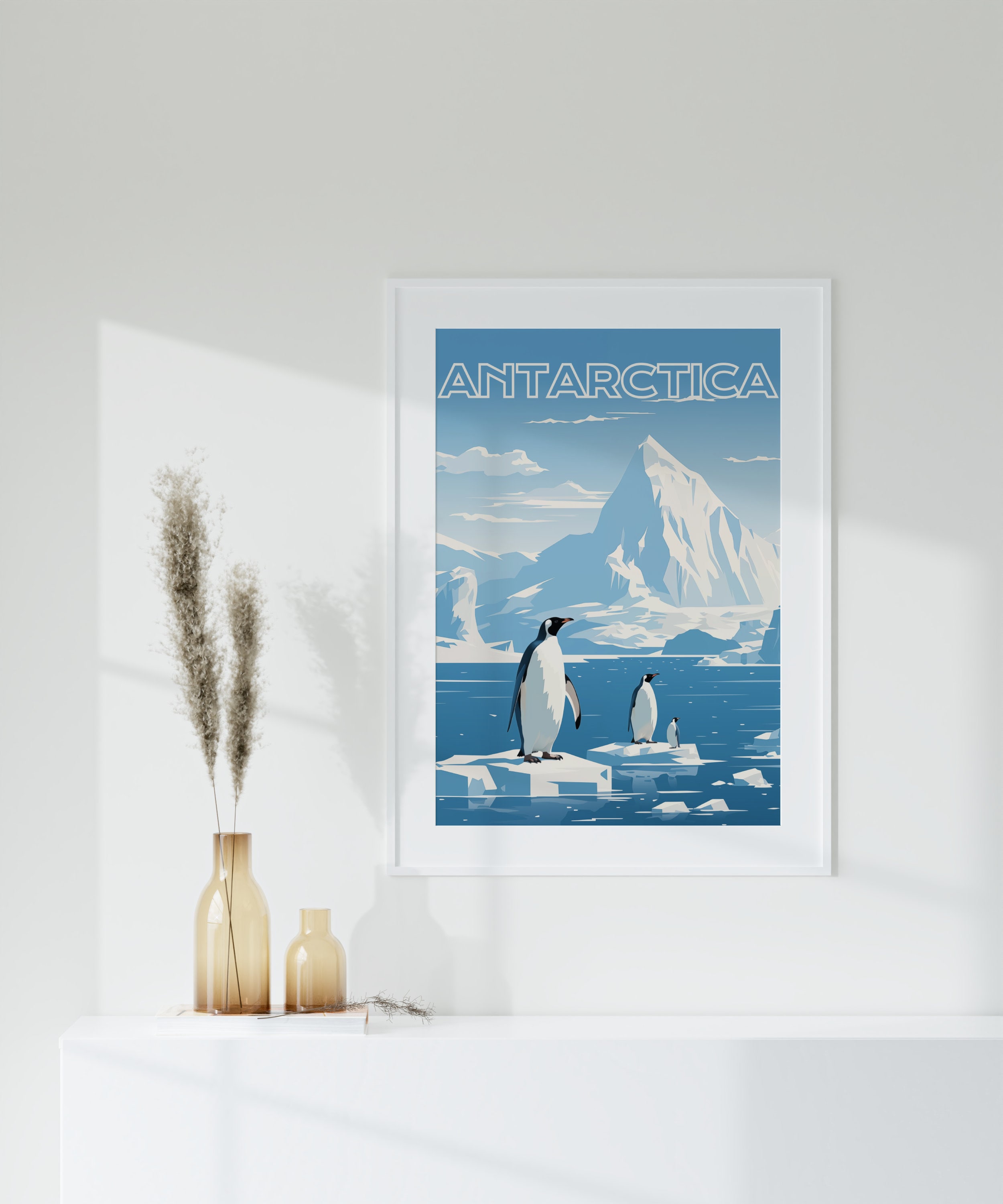 Antarctica Travel Poster Wall Art Print Antarctica Poster Printable ...