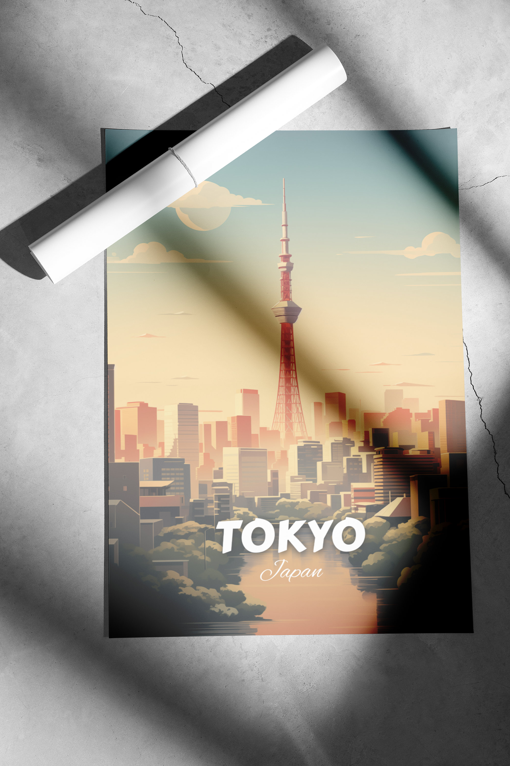 Tokyo Travel Poster Wall Art Print Tokyo Poster Printable Home Decor ...