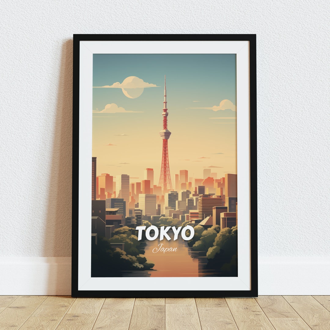 Tokyo Travel Poster Wall Art Print Tokyo Poster Printable Home Decor ...