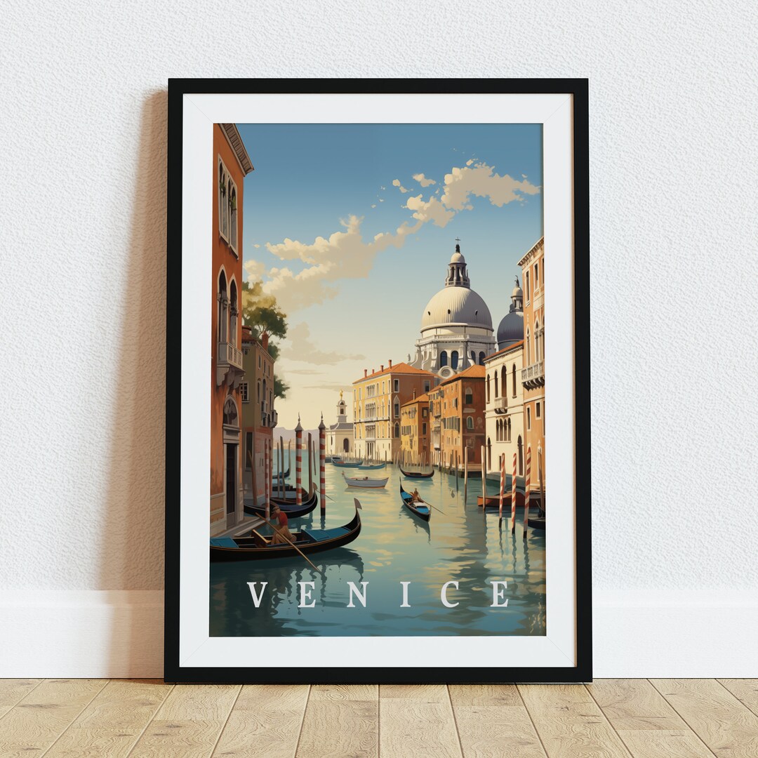 Venice Travel Poster Wall Art Print Venice Poster Printable - Etsy