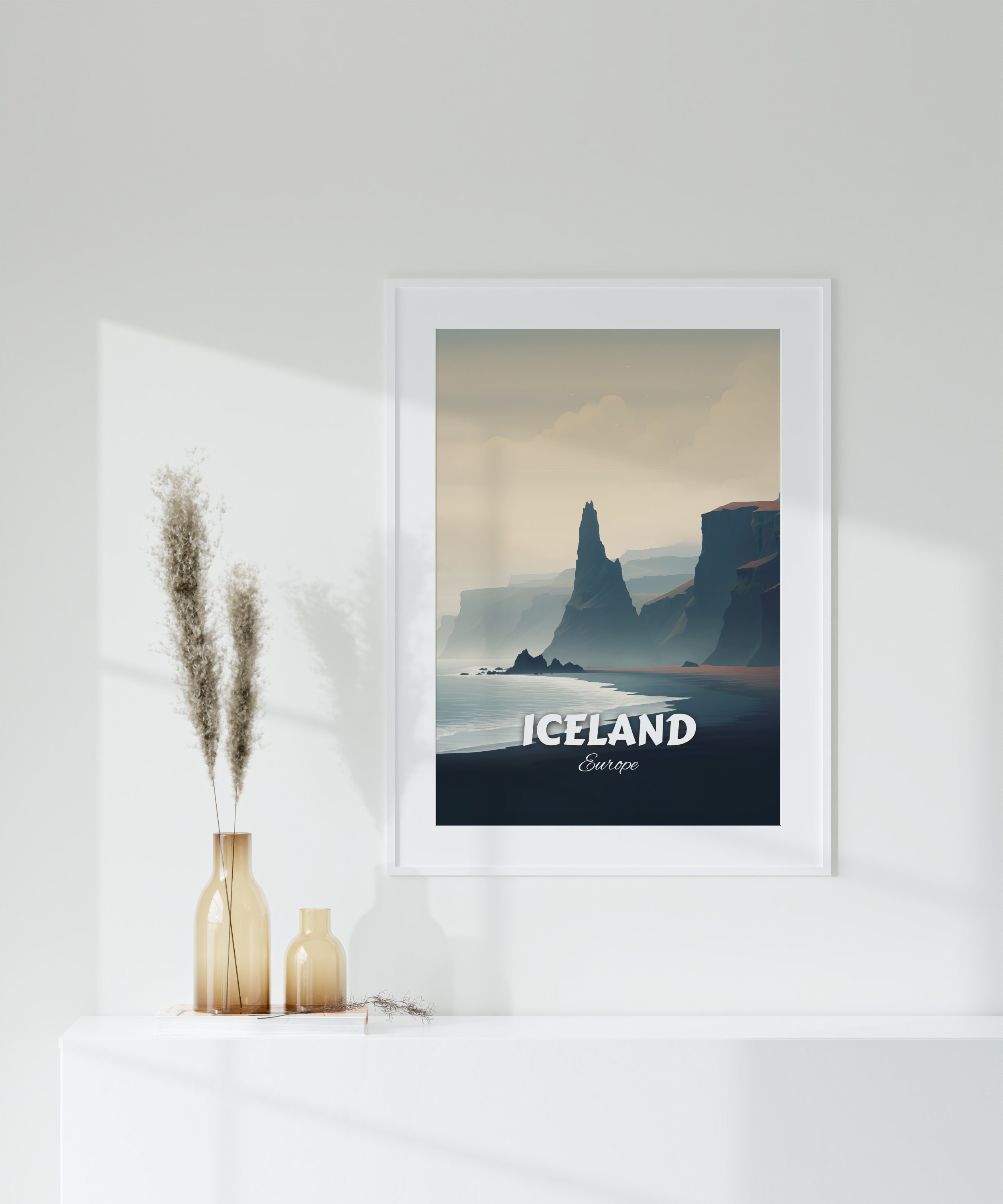 Iceland Travel Poster Wall Art Print Iceland Poster Printable Home ...