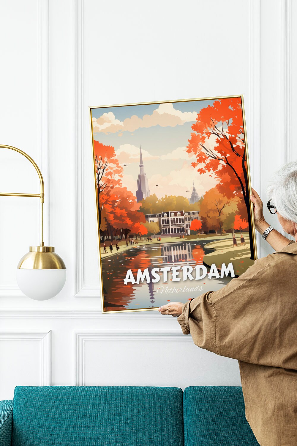 Amsterdam Travel Poster Wall Art Print Amsterdam Poster Printable Home ...
