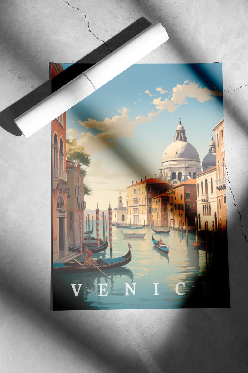 Venice Travel Poster Wall Art Print Venice Poster Printable - Etsy