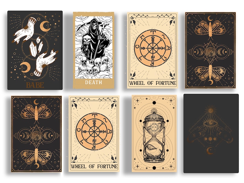 Tarot Card Deck Printable | Tarot Cards | Tarot Cards Print | Tarot ...
