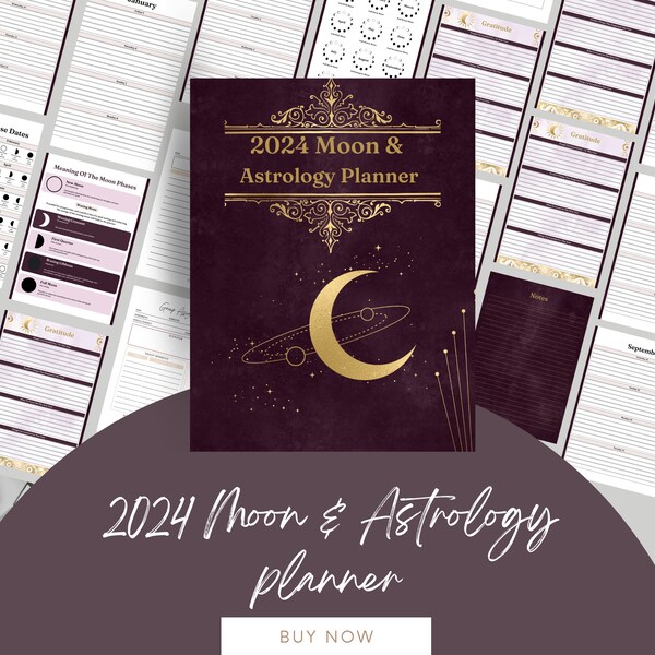 Printable 2024 Astrology Daily Planner - Etsy