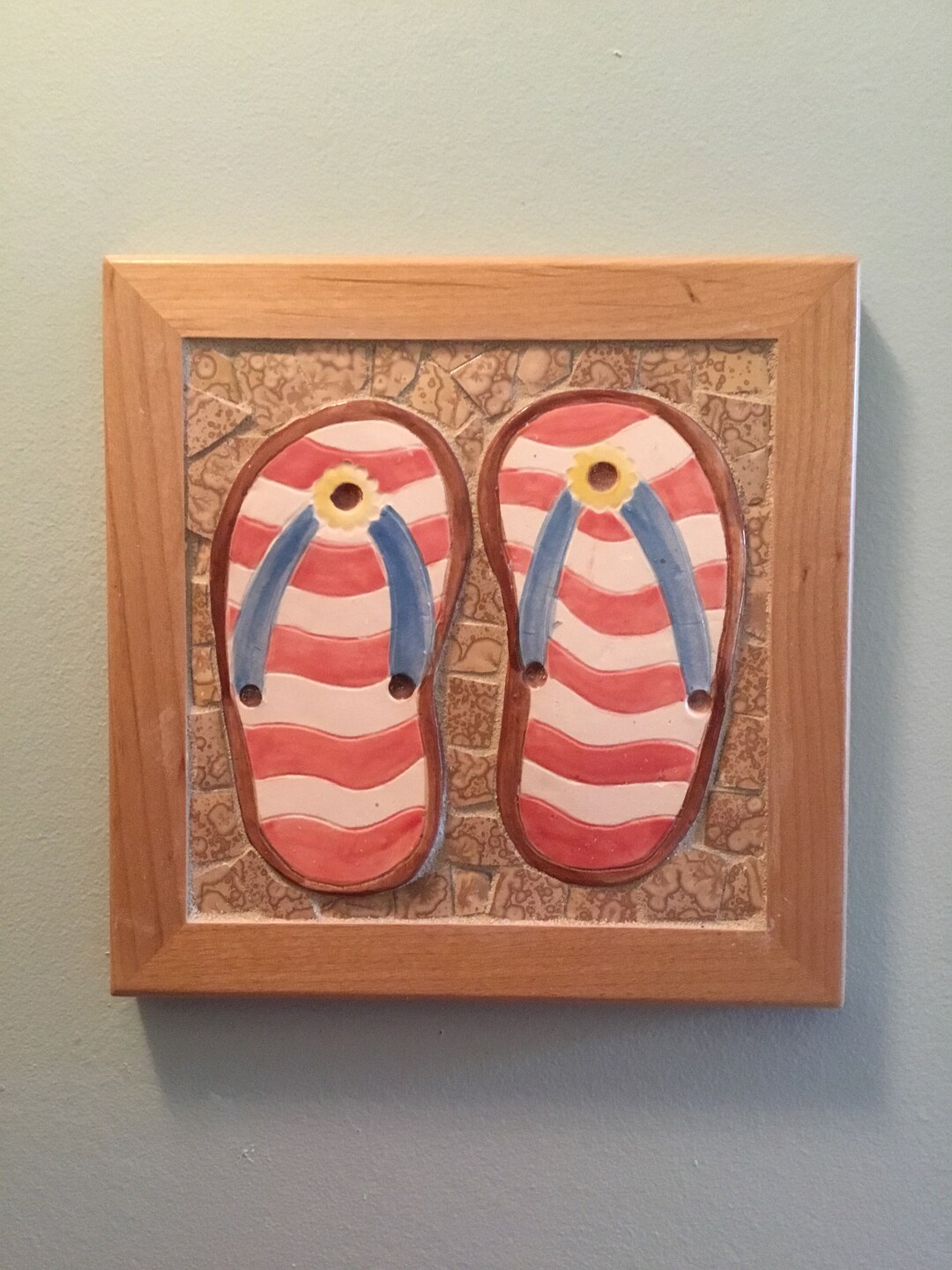 Flip Flop Mosaic Tile - Etsy