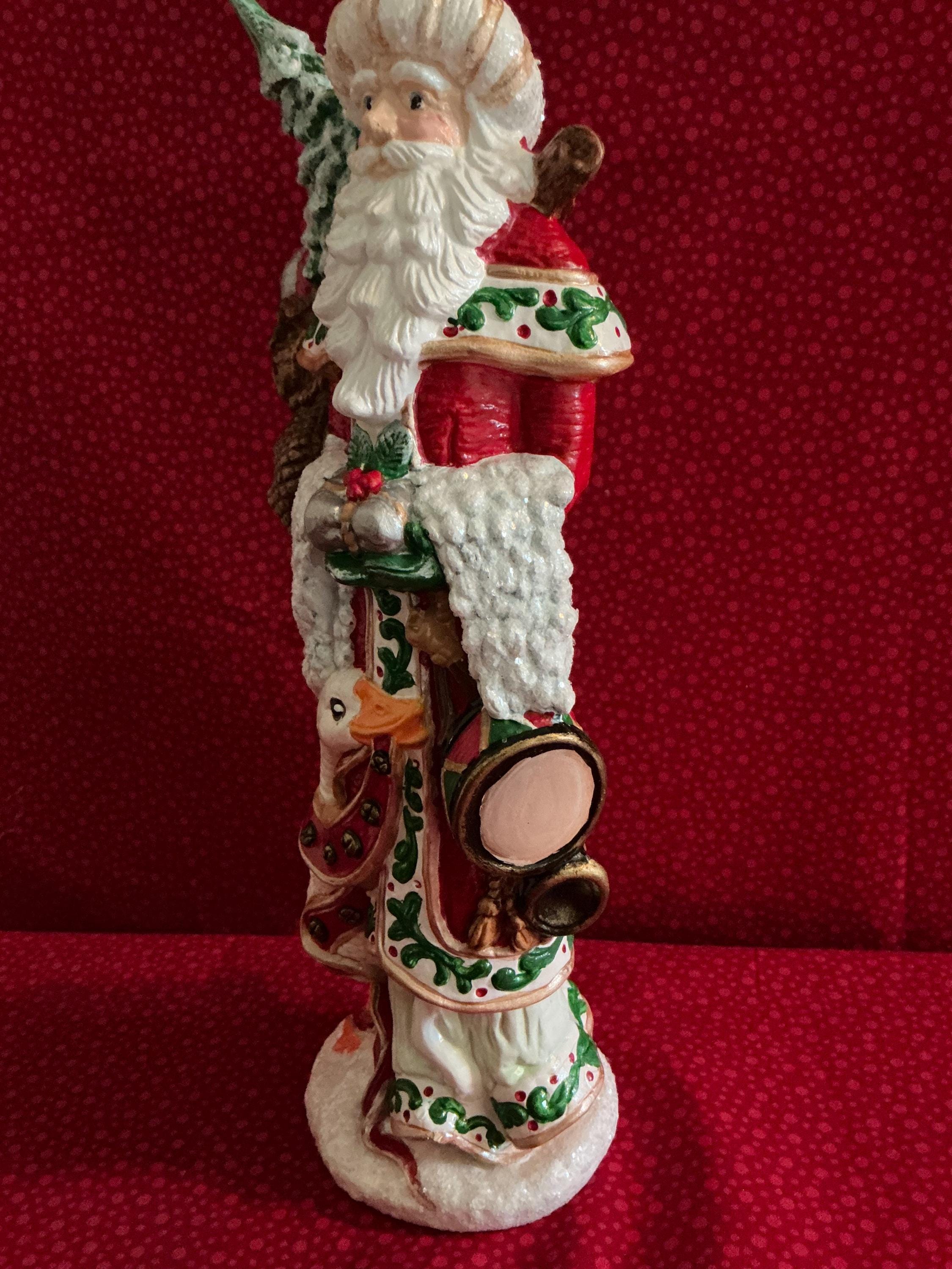 Handpainted Ceramic Oak Knob Santa - Etsy