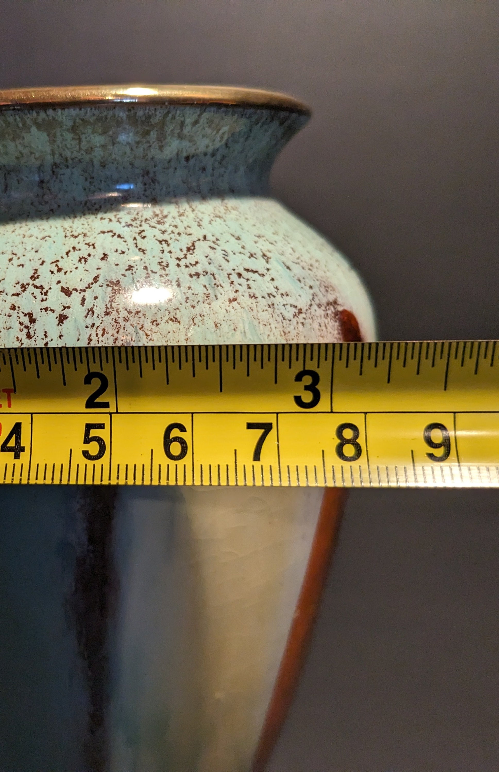 Vintage MCM Bay Keramik West German Drip Glaze Vase - Etsy