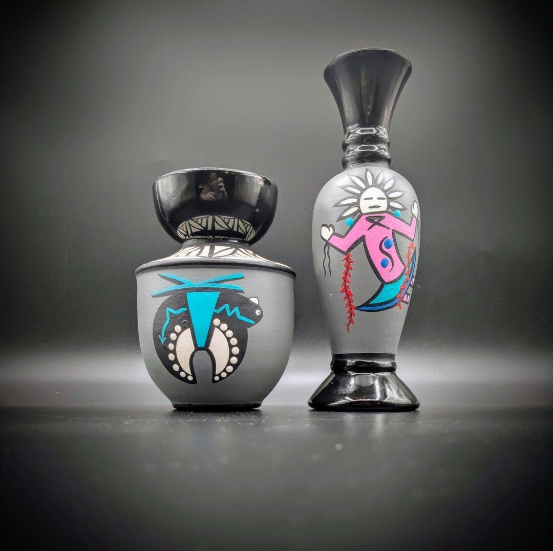 Set of 2 KOPA Pottery Vases Numbered and Signed by Artist - Etsy