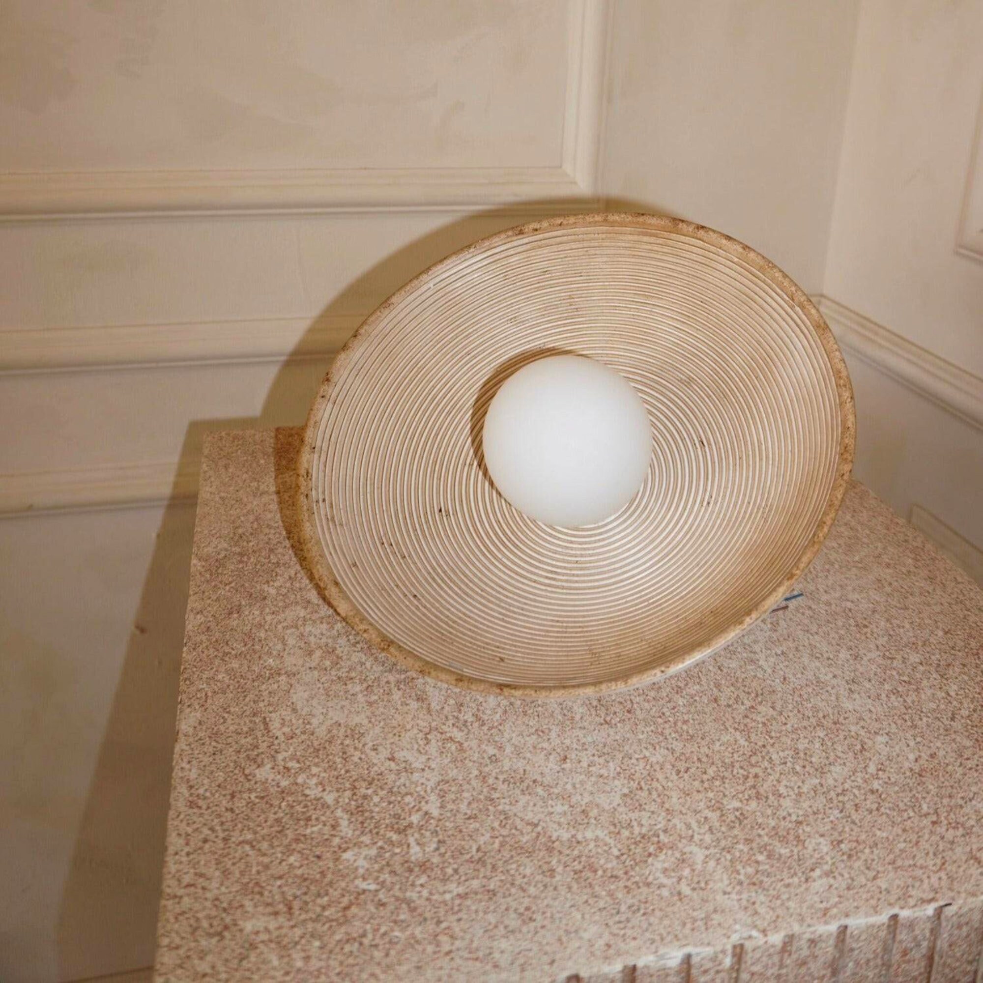 Resin Sconce/flush Mount Lamp Minimalist Rustic & White Lighting ...