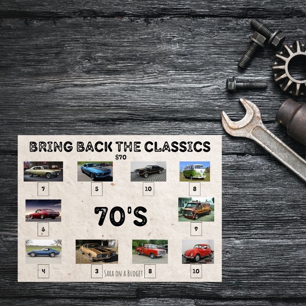 Bring Back the Classics Cars Edition - Etsy Australia