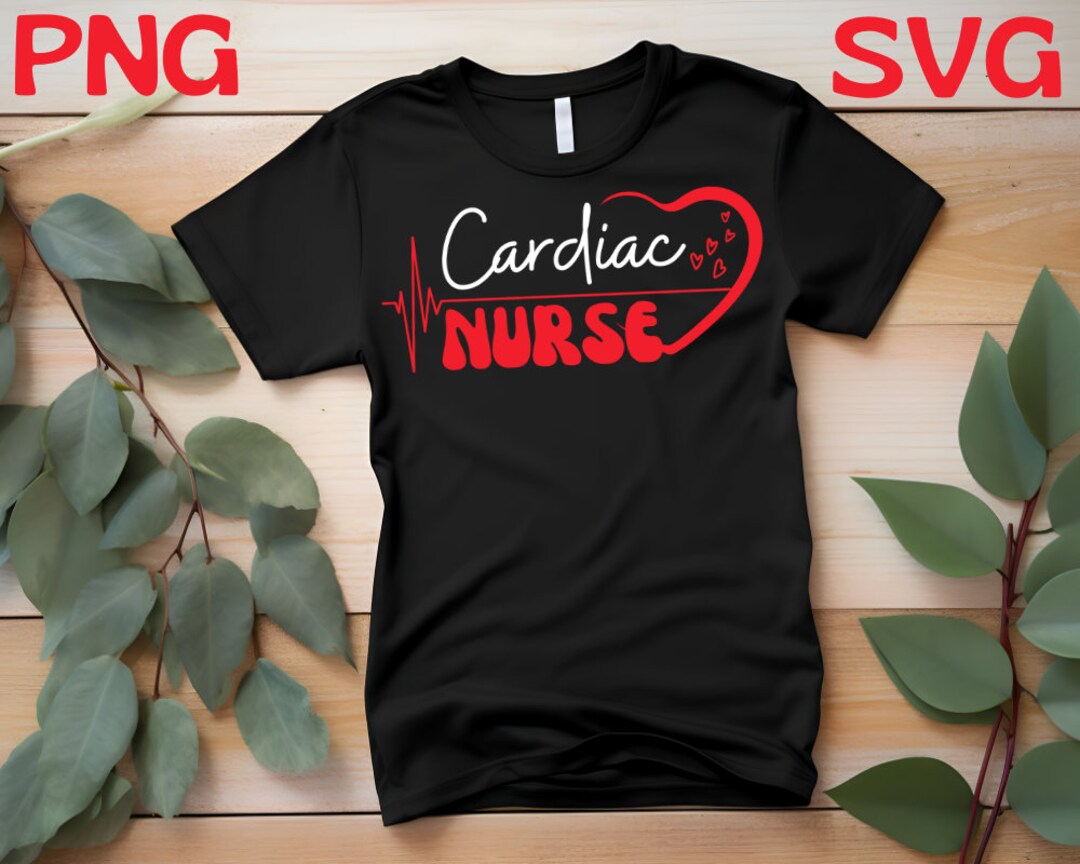 Cardiac Nurse SVG, Heartbeat SVG, Retro Groovy, Nurse Appreciation ...