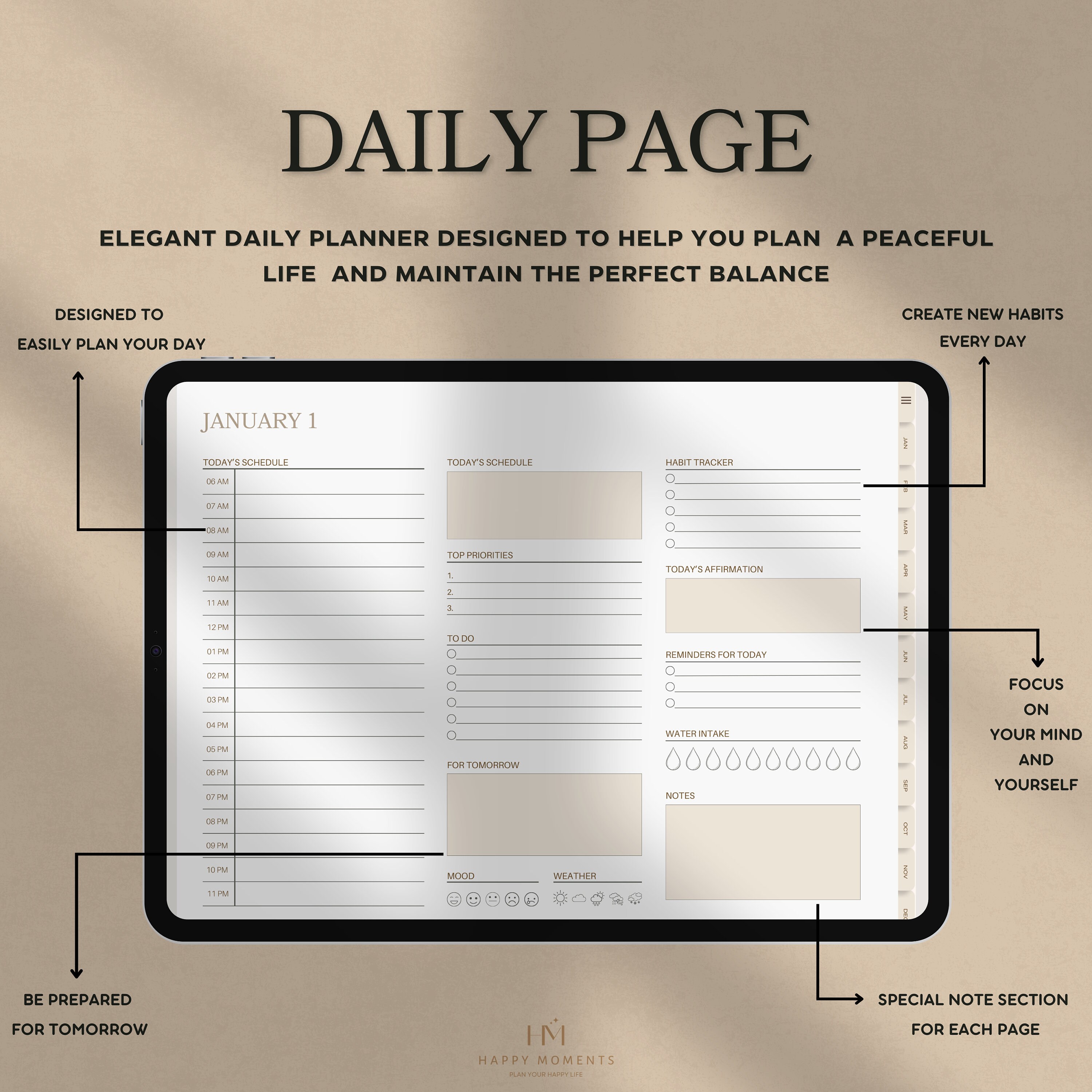 That Girl Planner, Undated Digital Planner, iPad Planner, Goodnotes ...