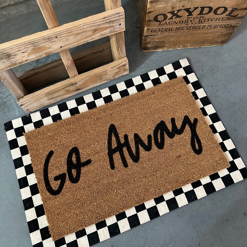 Go Away Porch Sign - Etsy