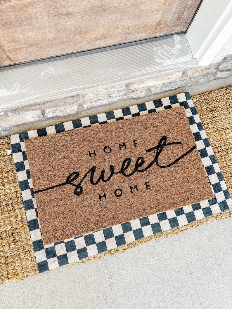 Home Sweet Home Doormat - Etsy