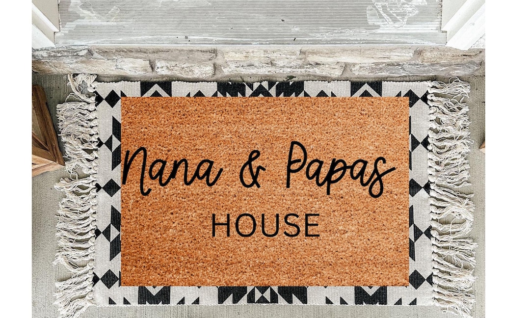 Nana and Papas House Rug Grandparents Gift Grandparents Doormat Nana ...