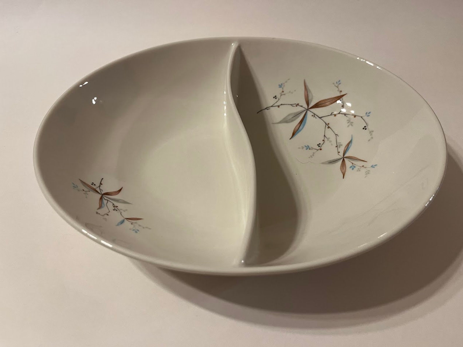 Syracuse China Carefree Finesse 10" Divided Vegetable Bowl - Etsy