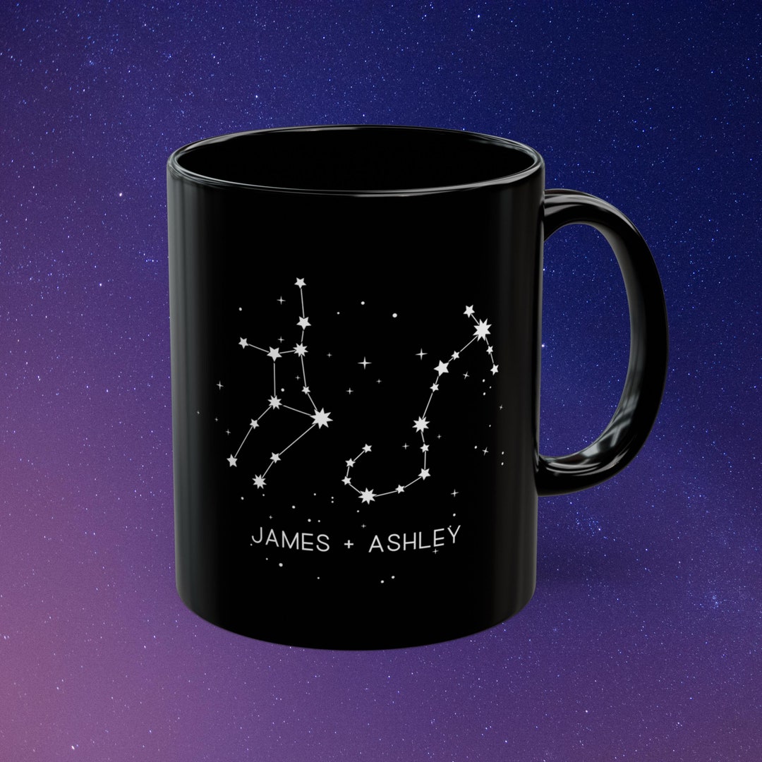 Custom Star Constellation Mug, Zodiac Signs, Celestial Coffee Cup ...