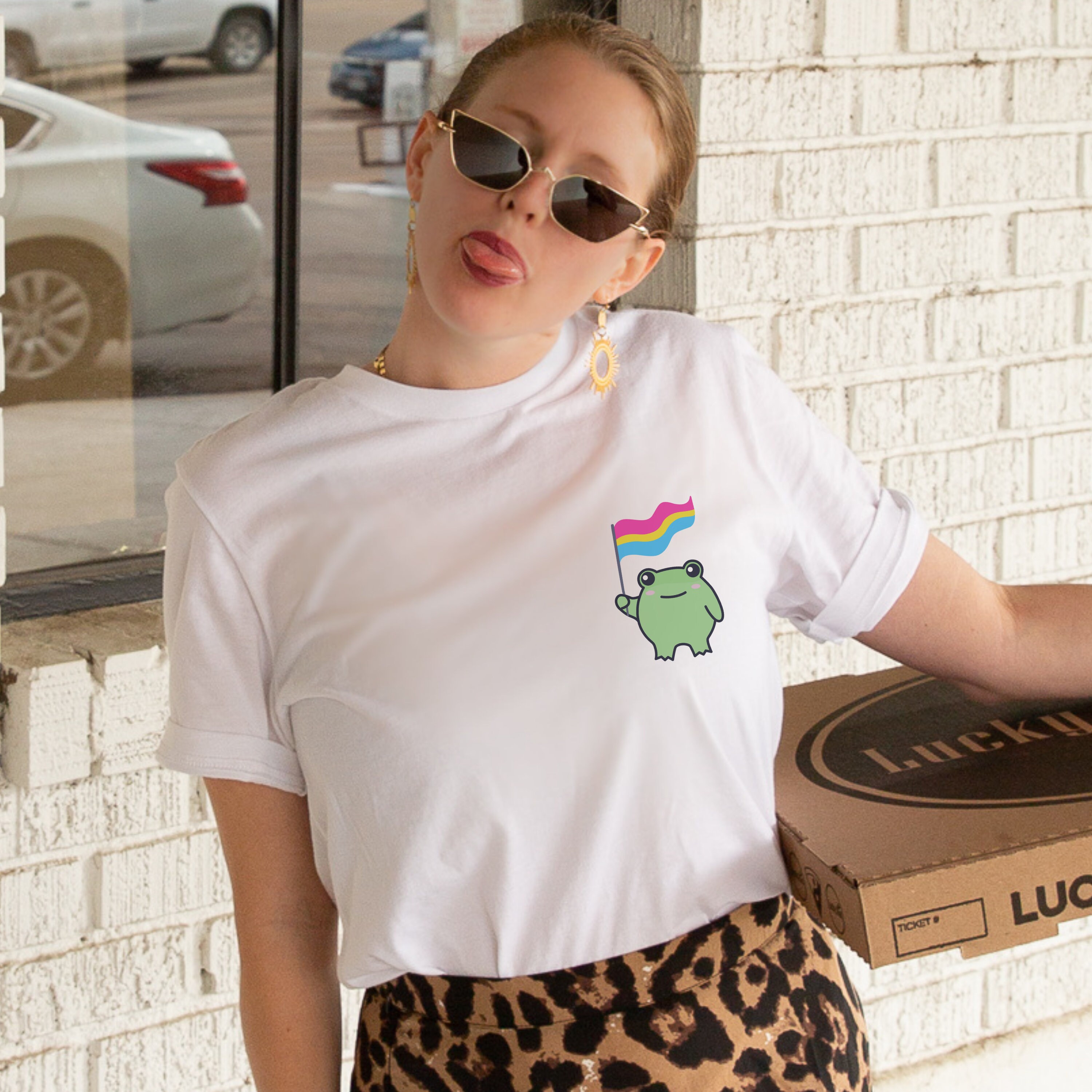 Gay Frog Shirt, Customizable Pride Flag Tshirt, LGBTQIA Tee, Pride ...