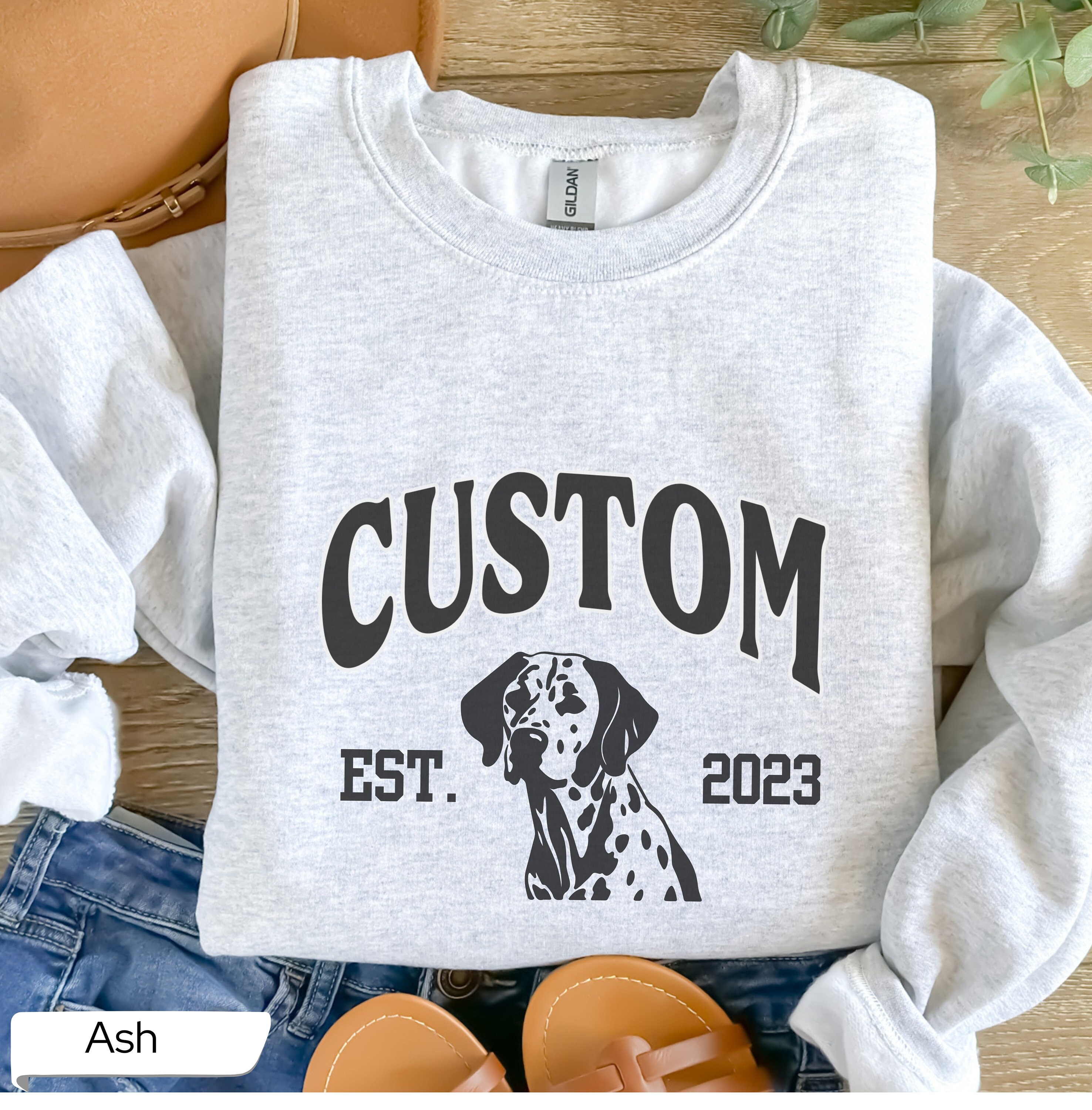 Dalmatian Sweatshirt Custom Dog Sweatshirt Dalmatian Gifts - Etsy