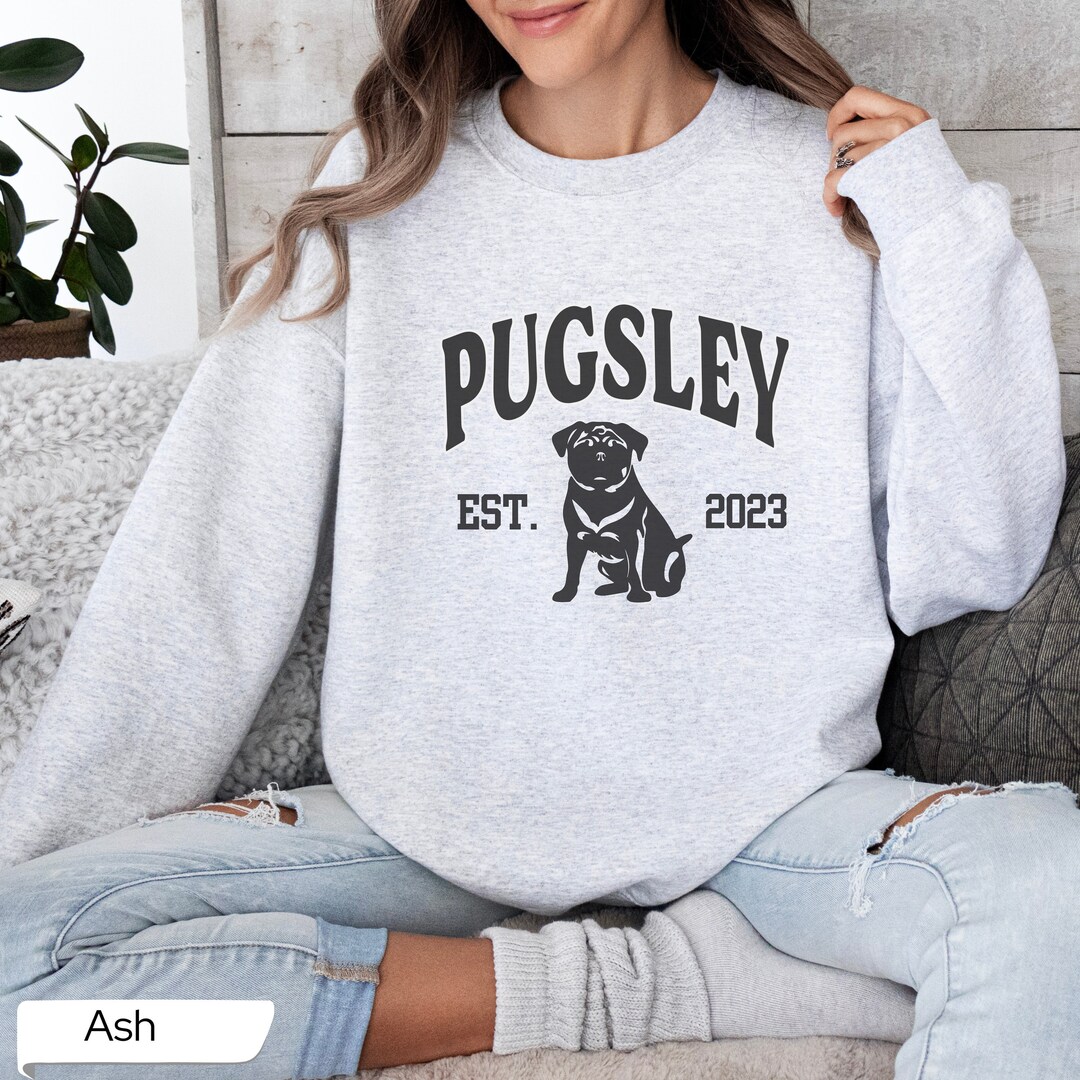 Pug Sweatshirt Custom Dog Sweatshirt Pug Gifts Personalized - Etsy