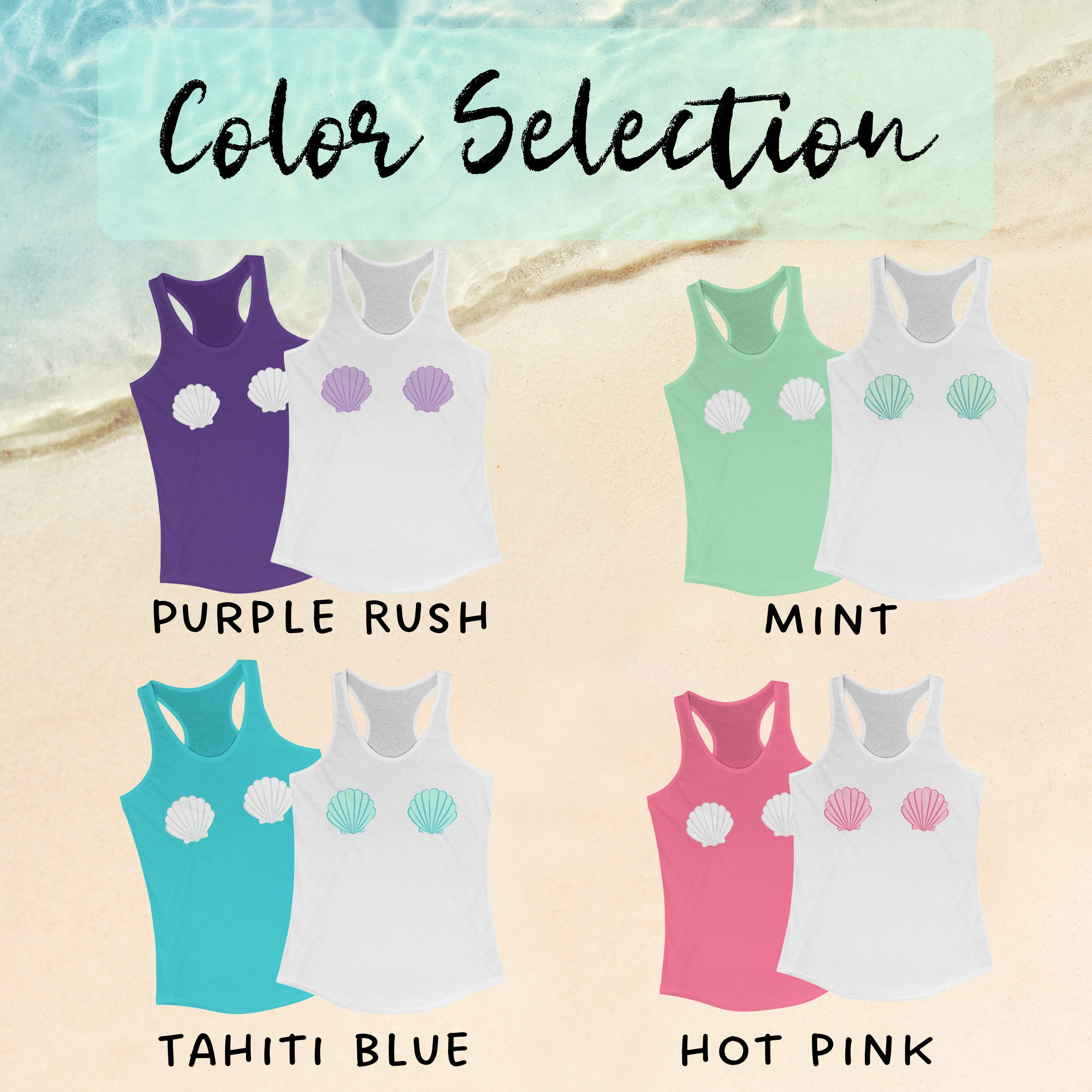 Mermaid Bachelorette Tanks, Custom Bridal Party Tank Top, Last Splash ...