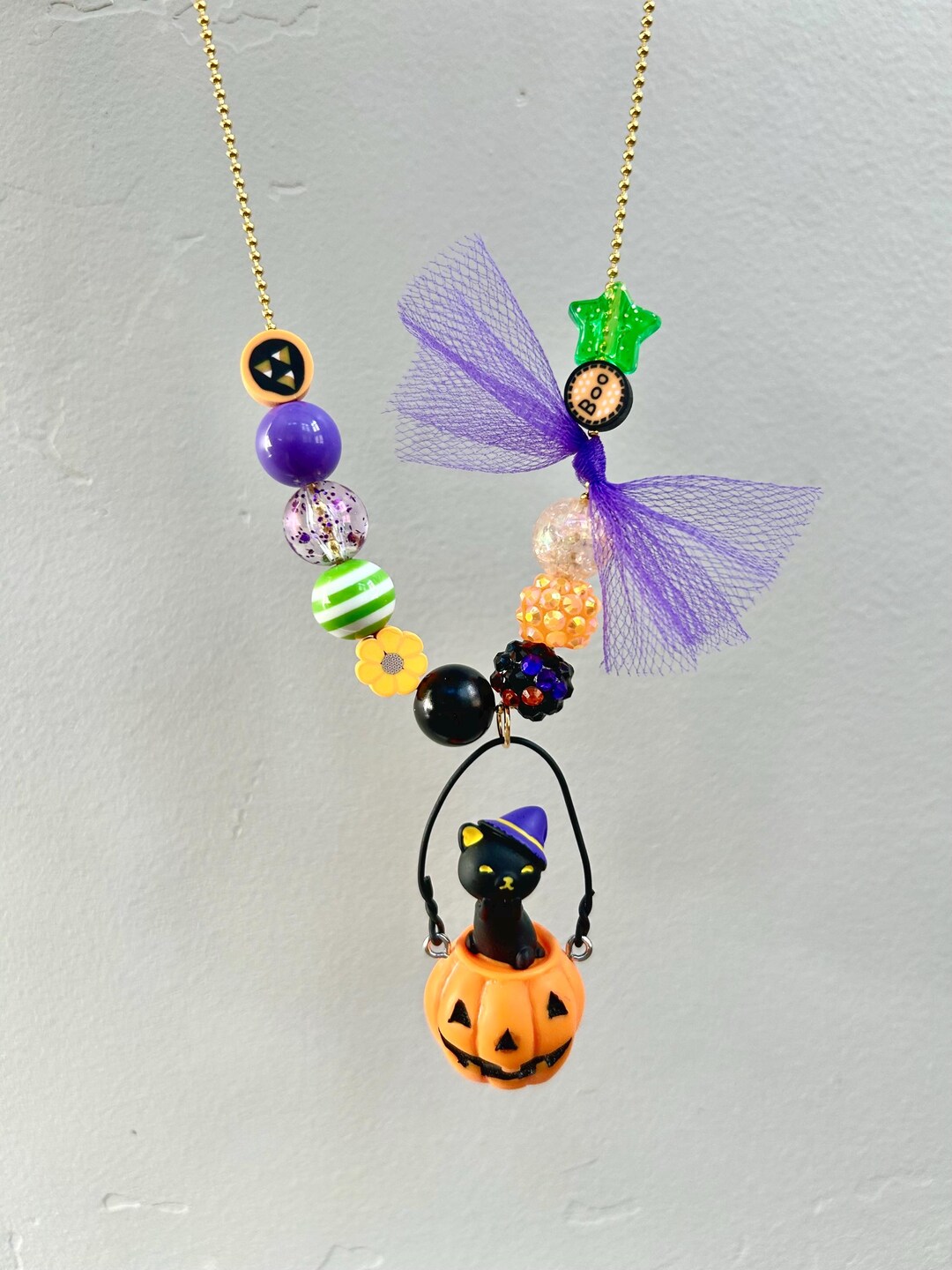 Kids Halloween Necklace: Star, Candy Corn, Kitty, Pumpkin. - Etsy