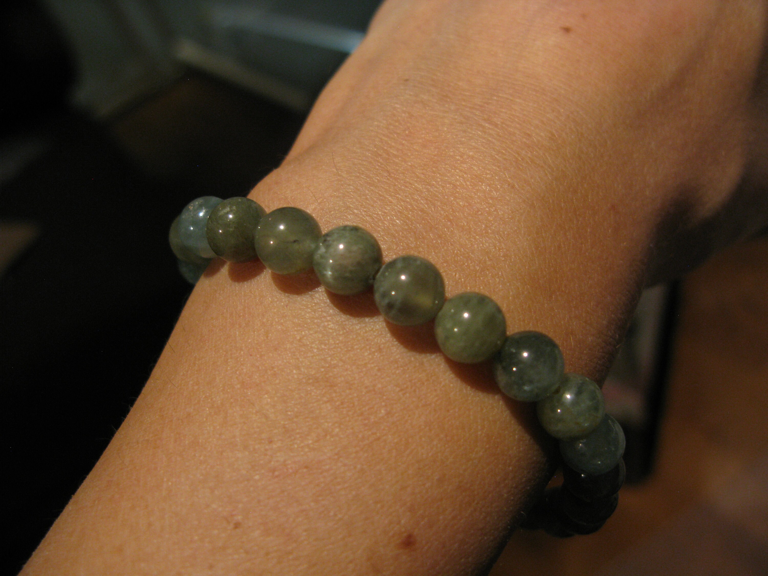 Genuine Very Rare Hiddenite Spodumene / Green Kunzite Bracelet 8mm - Etsy