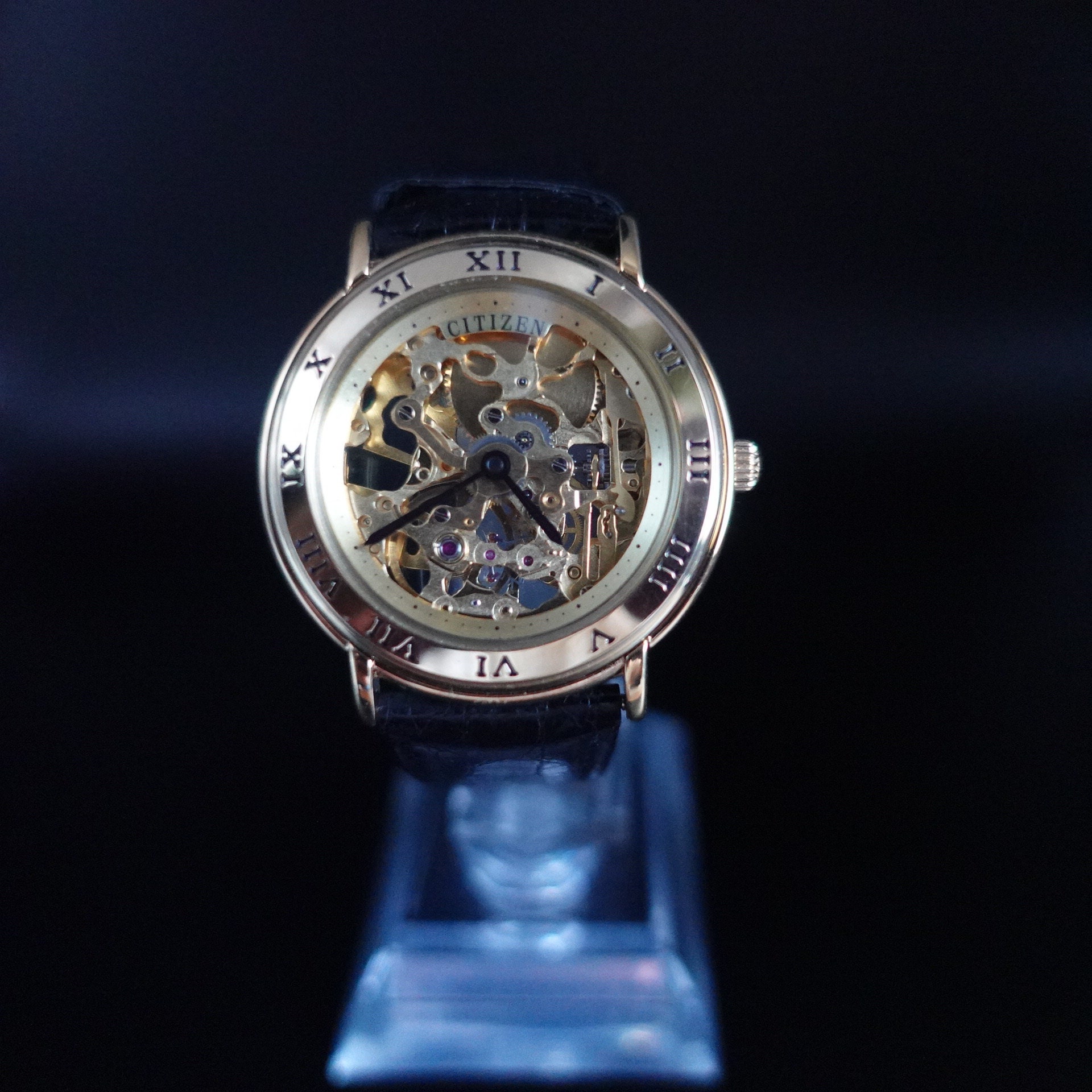 Vintage Rare Citizen Skeleton Watch Manual Winding Mechanism , 17 ...