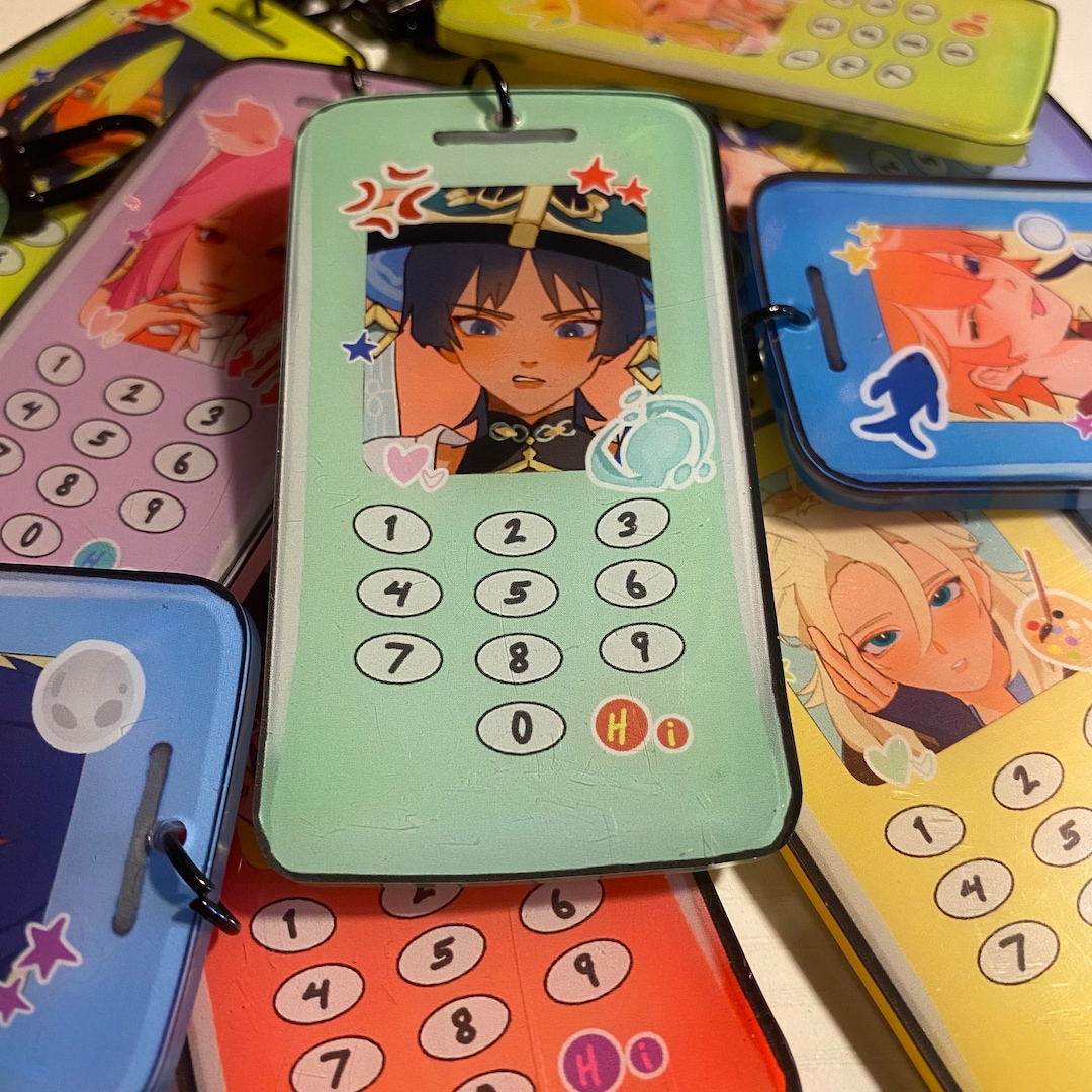 Genshin Impact Phone Keychains || 3” Double Sided Acrylic Keychains ...