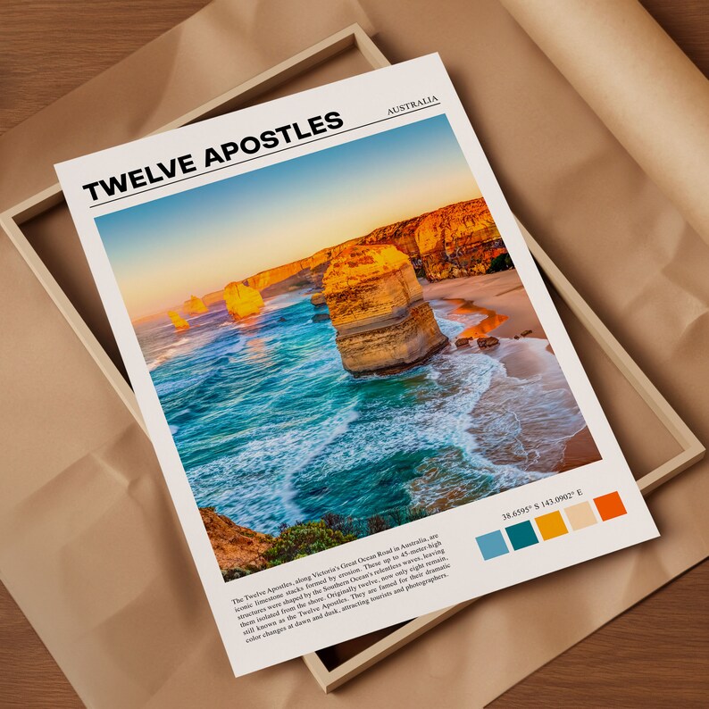 The Twelve Apostles Print, the 12 Apostles Poster, the Twelve Apostles ...