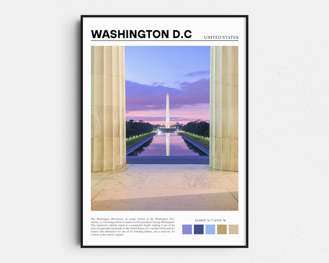 Washington D.C Print, Washington D.C Photo Poster, United States ...