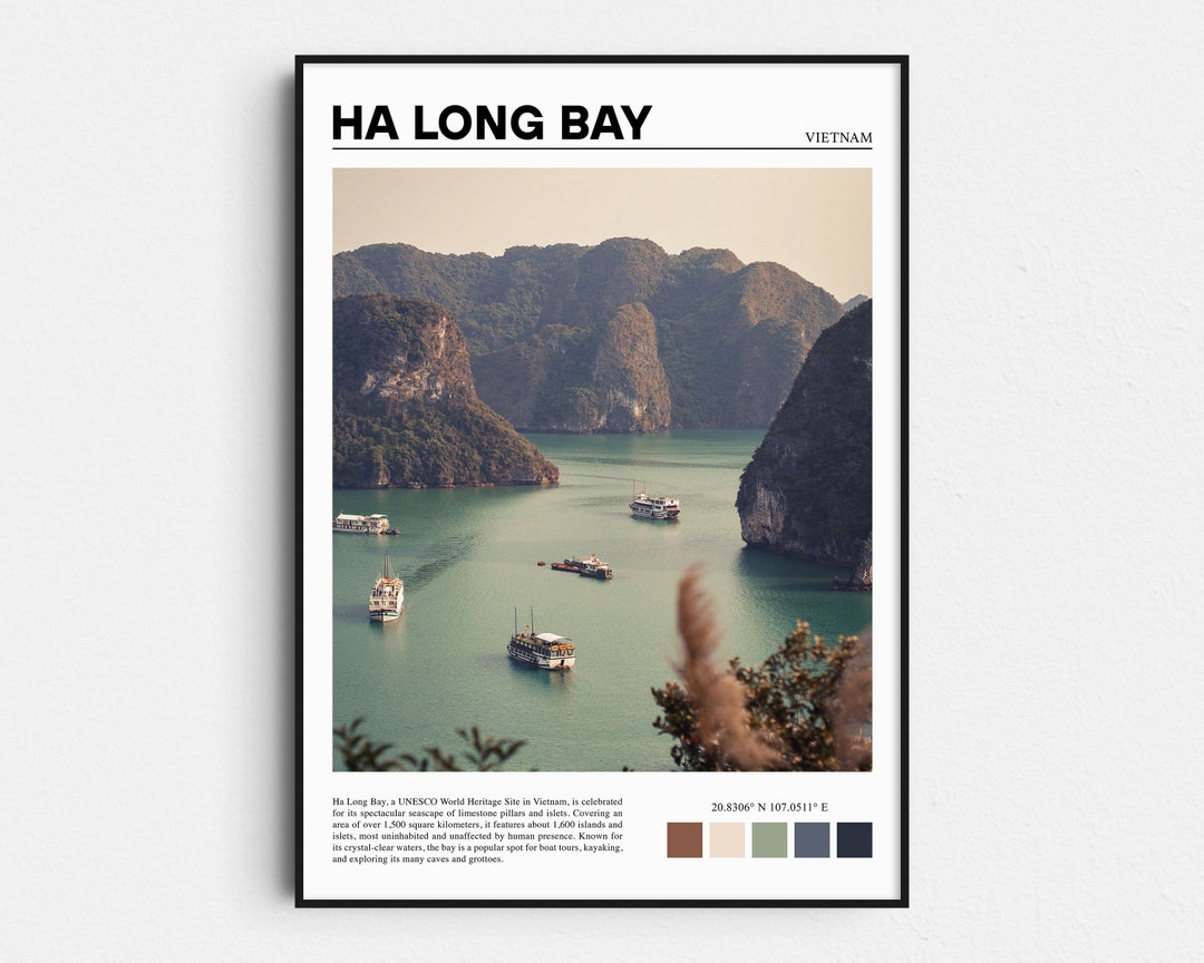 Ha Long Bay Print, Ha Long Bay Poster, Ha Long Bay Wall Art, Ha Long ...