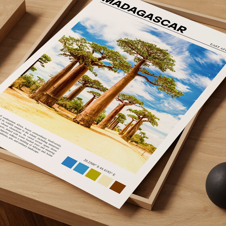 Madagascar Print, Madagascar Poster, Madagascar Wall Art, Madagascar ...