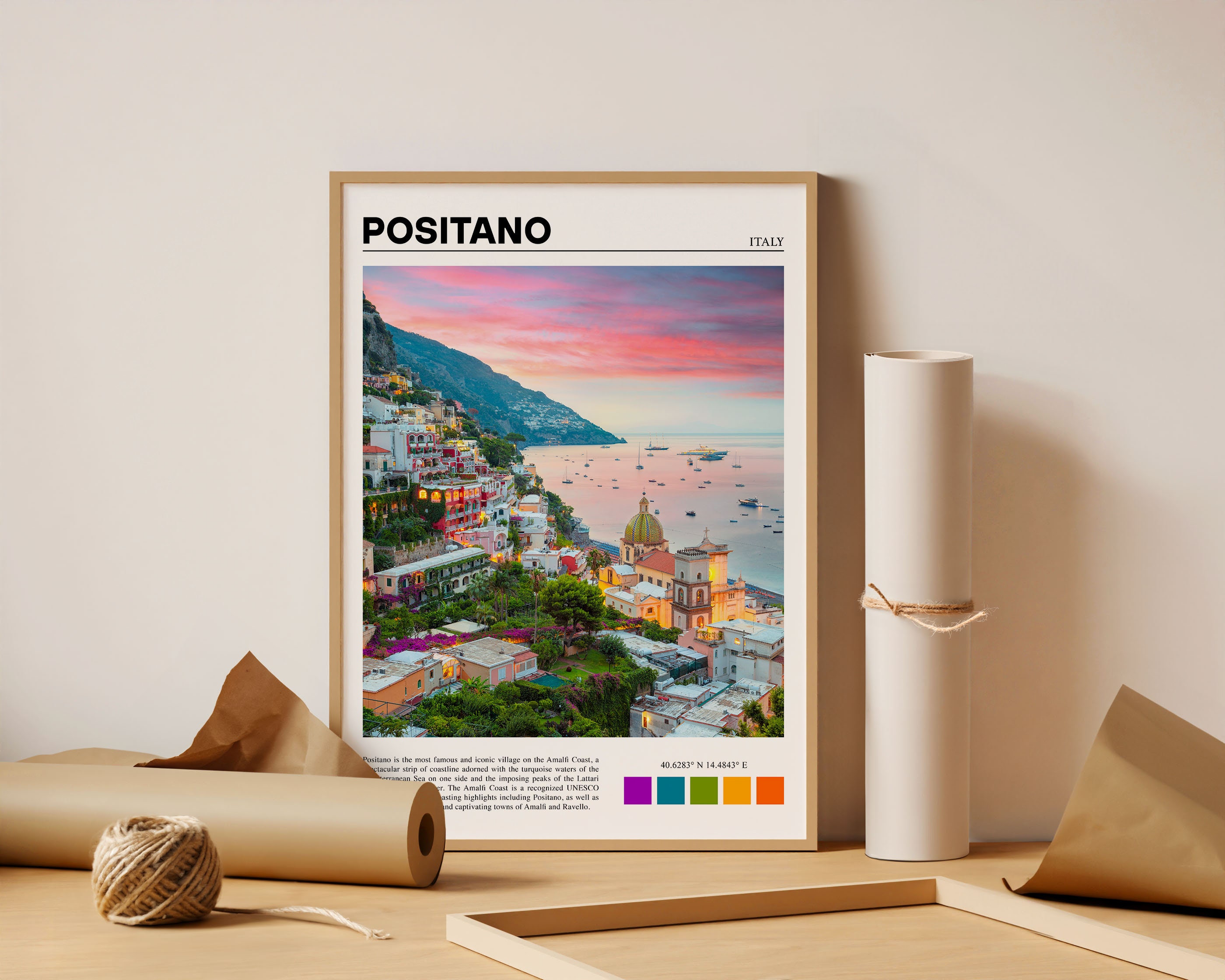 Sunset Photo, Positano Print, Positano Wall Art, Positano Poster ...