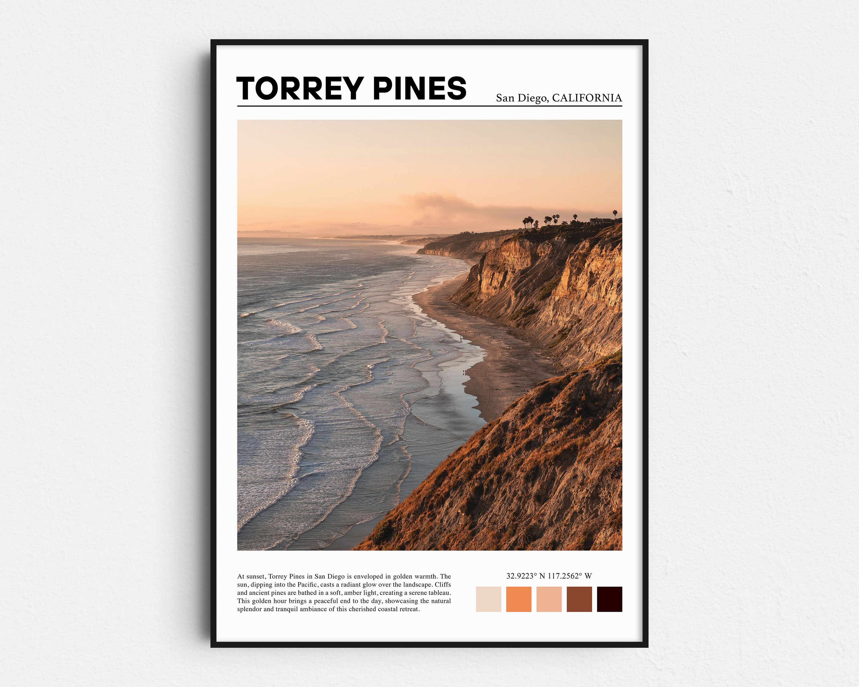 Torrey Pines Print, Torrey Pines Poster, Torrey Pines Wall Art, Torrey ...