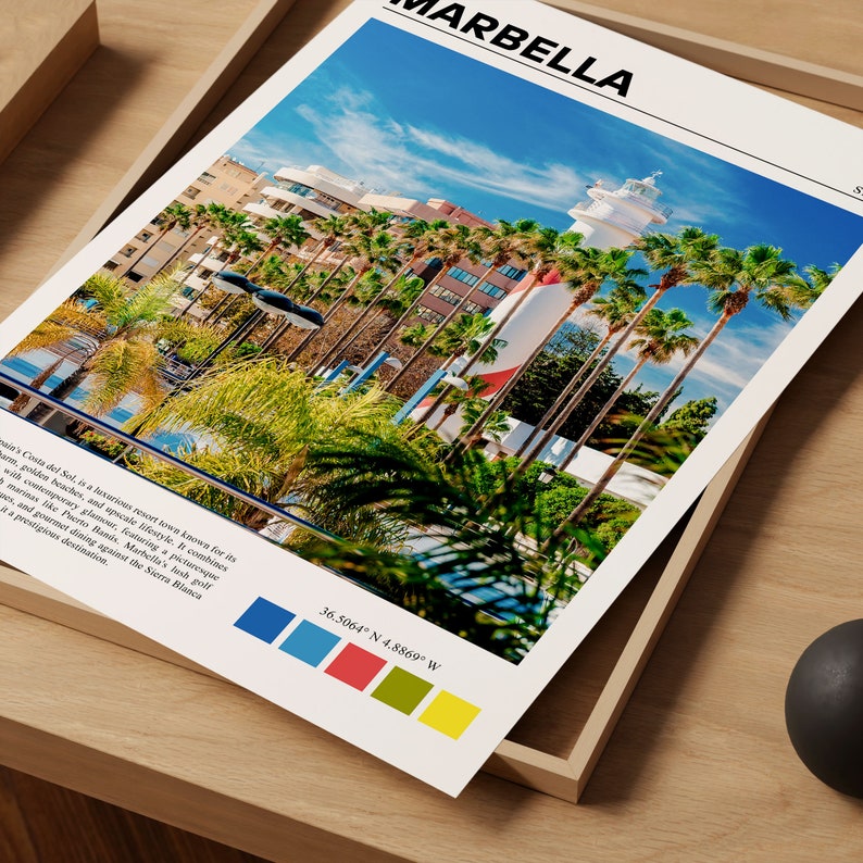 Marbella Print, Marbella Poster, Marbella Wall Art, Marbella Art Print ...