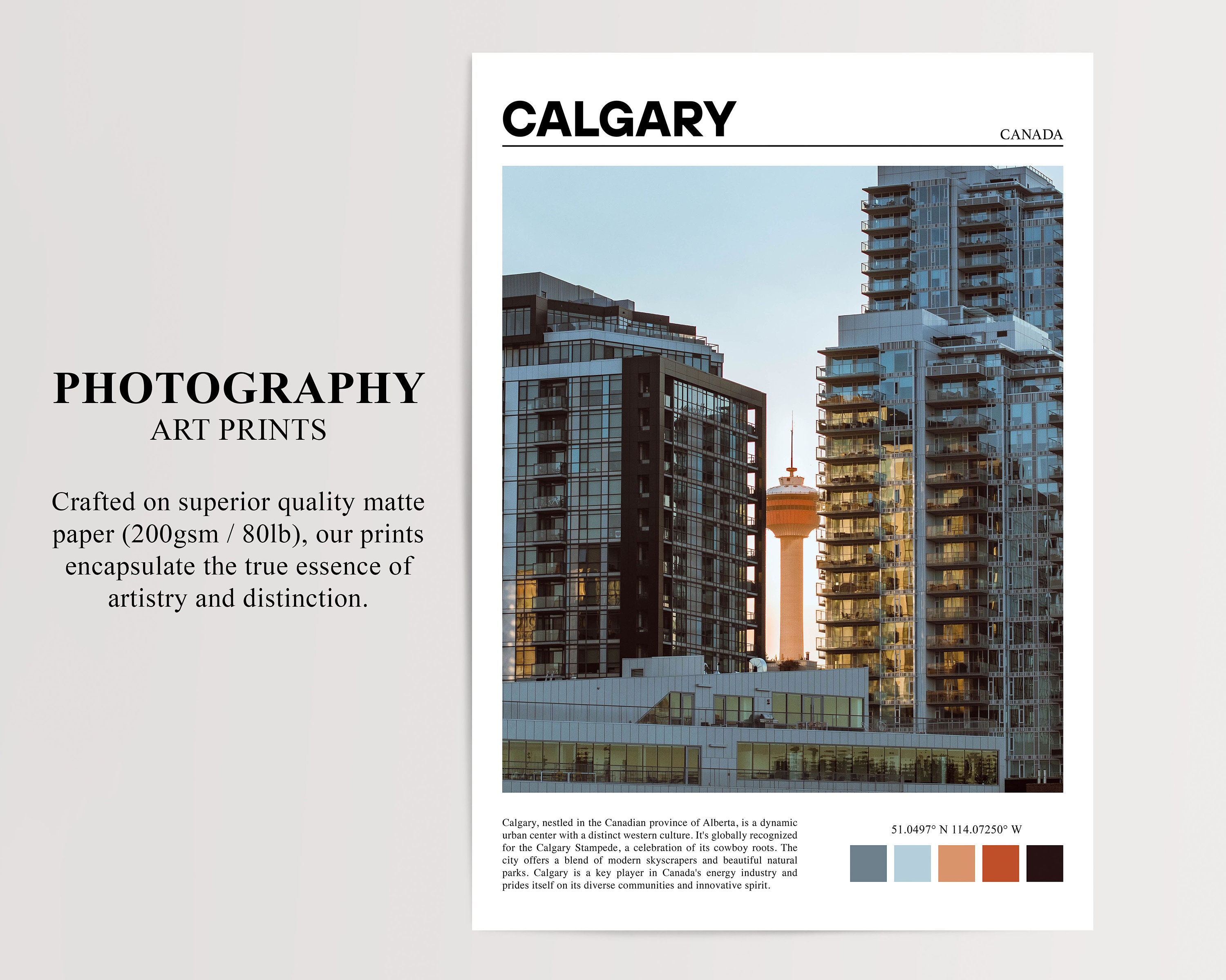 Calgary Print, Calgary Art, Calgary Poster, Calgary Photo, Calgary ...