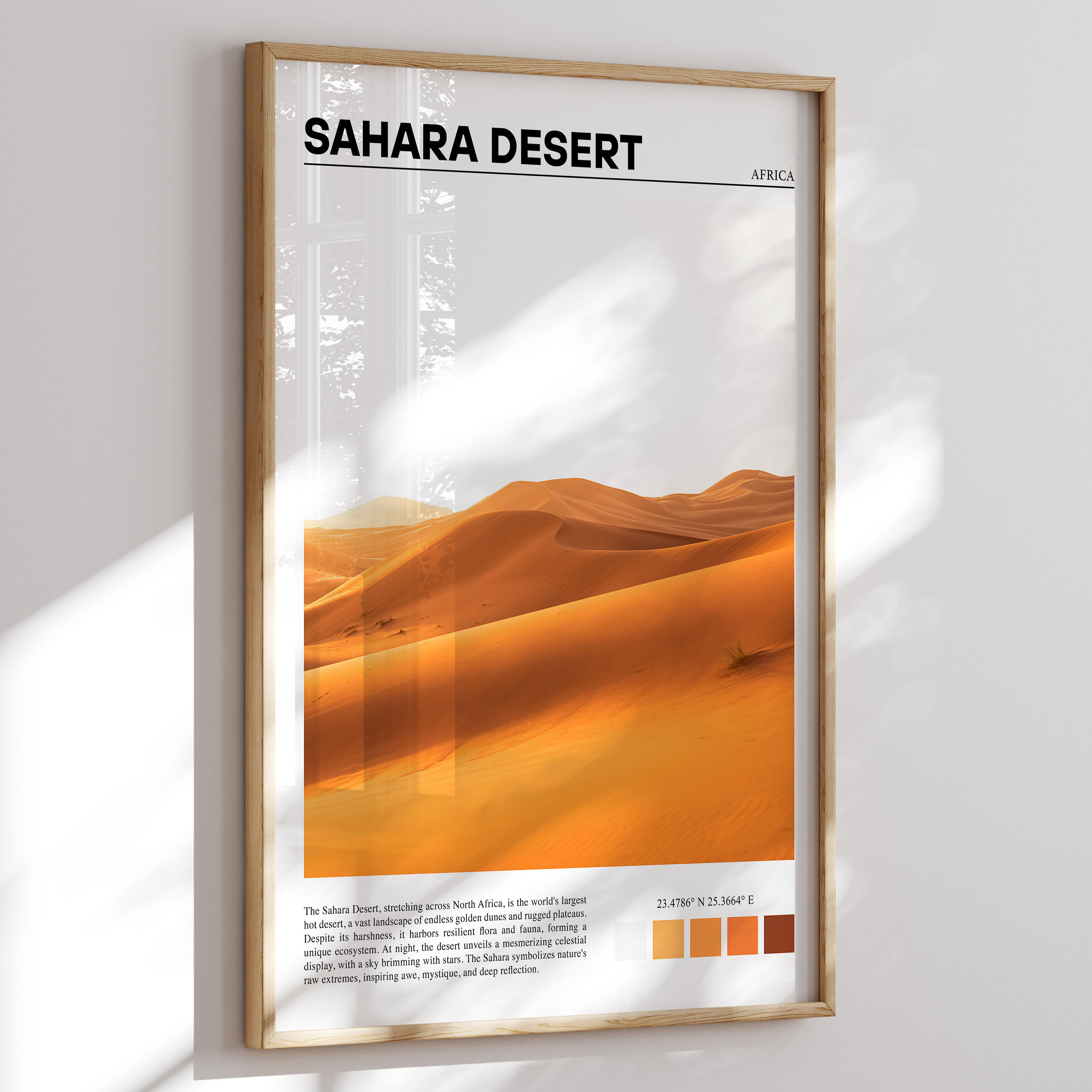 Sahara Desert Print Sahara Desert Poster Sahara Desert Art - Etsy
